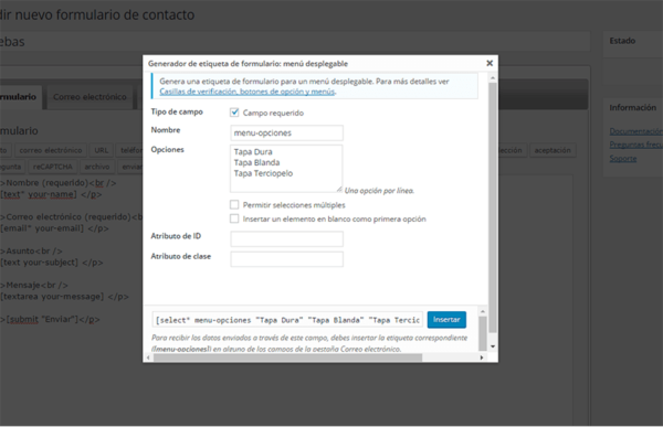 Contact Form 7 - Tutorial completo. Formularios de contacto